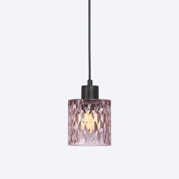 Gin Pink Glass Shade Diam:110mm x H:165mm (Add Drop 130709)