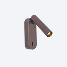 Scope Led Black Wall Light 3W 130lm 3000K IP20 Overall H:130mm x W:40mm ...