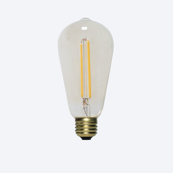 ST64 E27 Filament Clear 2W Led 200lm 2700K Dimmable