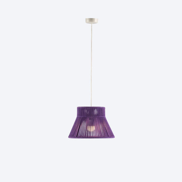 Kora Pendant Light Nickel Beige E27 IP20 Diam: 350mm x H: 220mm