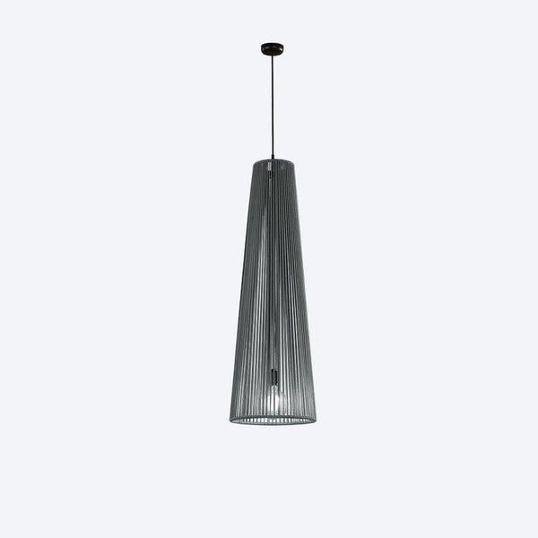 Savina Pendant Light Nickel Stone G95 E27 IP20 Diam: 350mm x H: 1100mm